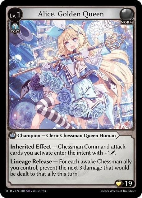 GRAND ARCHIVE ALICE, Golden Queen Super Rare Regular NM (DTR1E) $7.55 ...