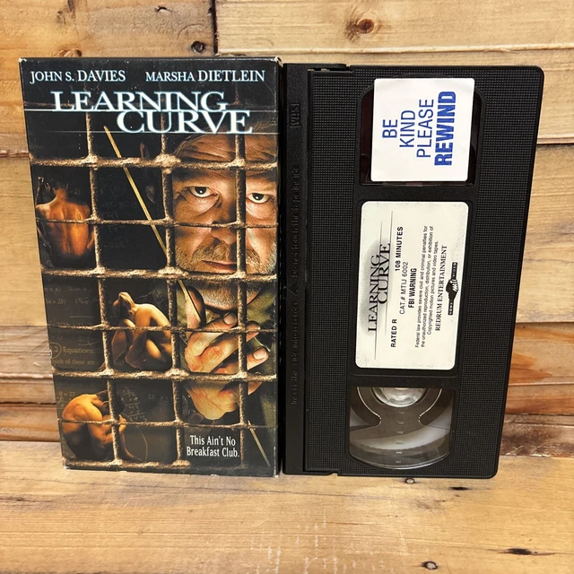 LEARNING CURVE VHS VCR Video Tape Used John Davies Redrum MTI Rare £18. ...
