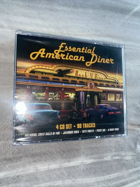 ESSENTIAL AMERICAN DINER CD 4-Disc Set 80 Tracks Oldies Rock N Roll ...
