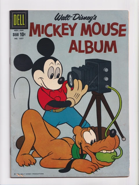 FOUR COLOR #1057 Walt Disneys Mickey Mouse Album 1960 Silver Age Dell ...