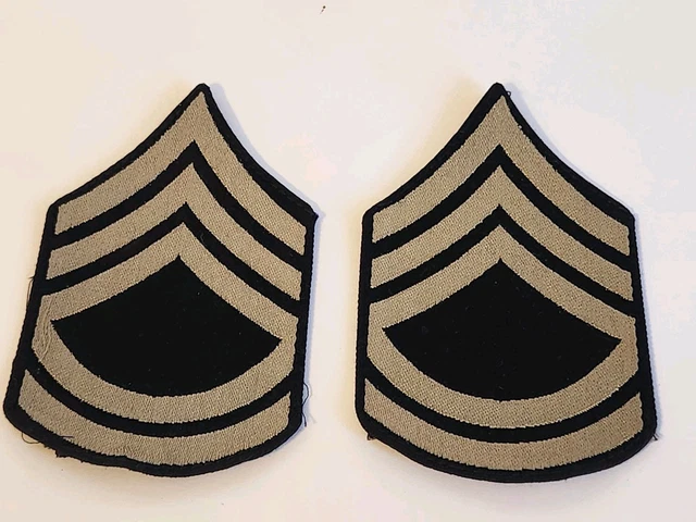 WW2 US ARMY Technical Sergeant Rank Insignia Original WWII Chevron ...
