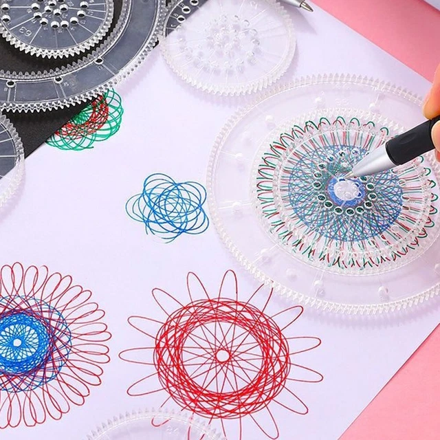POCHOIRS À DESSIN spirographiques interactifs et agréables idéaux pour ...
