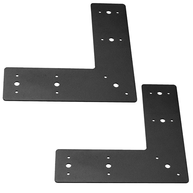 HEAVY DUTY L Shape Steel Flat Bracket for Reinforcing Wood and Metal ...