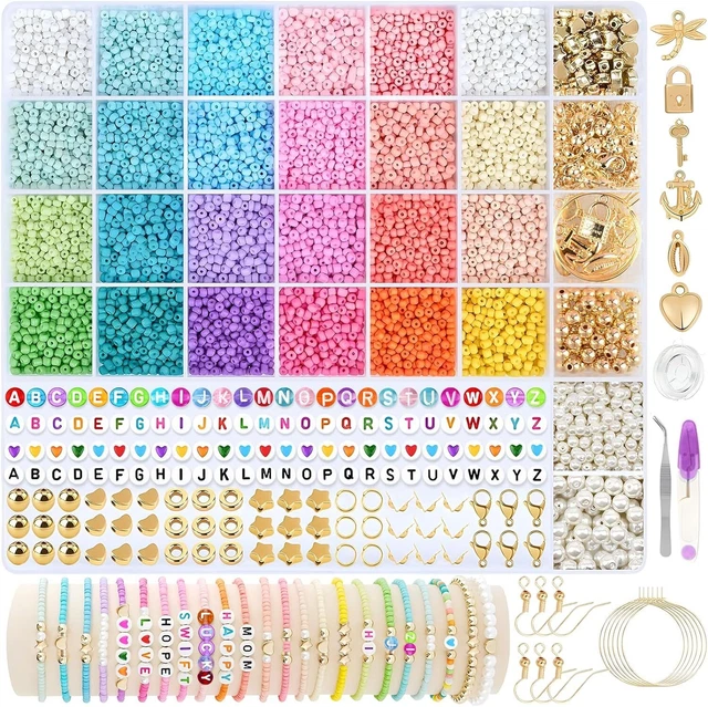 13135 STÜCK PERLEN Set Perlen Zum Auffädeln Kinder Bastelset Schmuck ...
