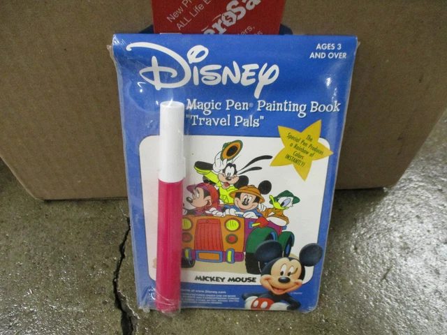 DISNEY VTG MAGIC Pen Painting Book Traveling Friends Mickey Donald NEW ...