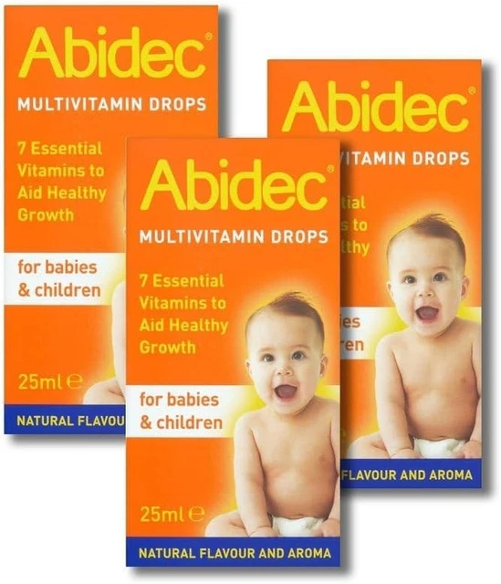 ABIDEC MULTIVITAMIN DROPS for Children and Babies- 3 Pack £12.94 ...