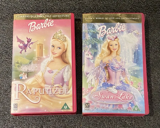 BARBIE VHS BUNDLE X 2 Rapunzel & Swan Lake £11.11 - PicClick UK