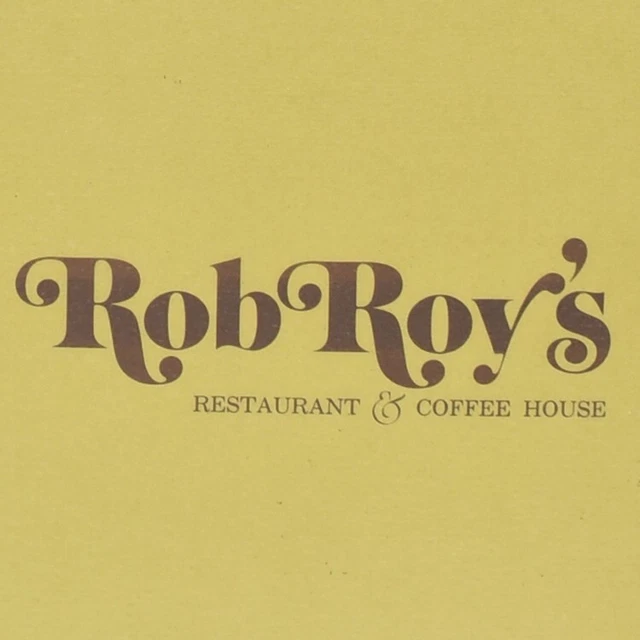 1980S ROB ROY'S Restaurant Coffee House Menu 2322 2nd Avenue Seattle ...
