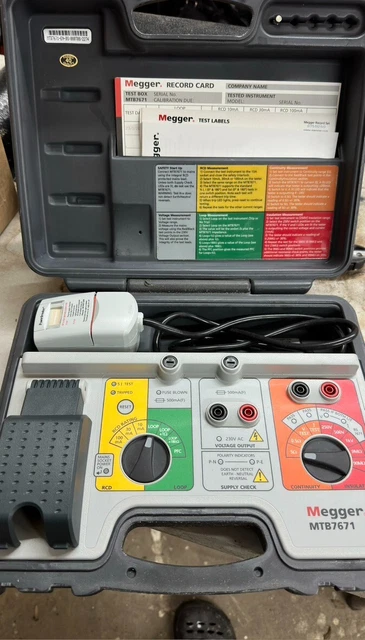 MEGGER MTB7671 CALIBRATION Test Box £94.88 - PicClick UK