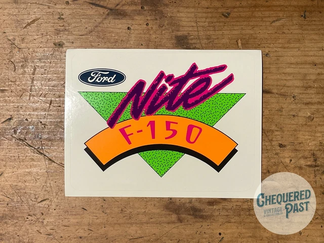 VINTAGE 1990'S FORD 'Nite' F-150 Special Edition Model Sticker Decal ...