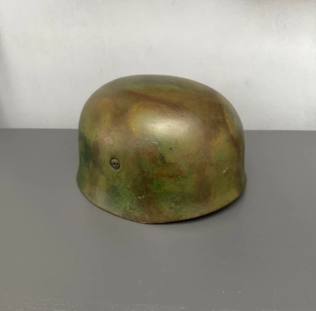REPRO AGED CAMO WW2 German M38 Fj Helmet £100.00 - PicClick UK
