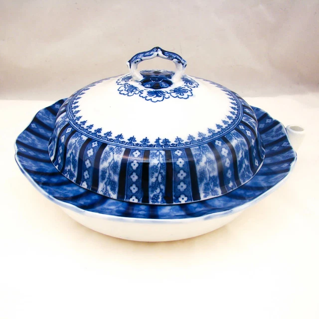 ANTIK CAULDON STEIN Ware ( J R ) Korinthische Flöte Bedeckt Einzug ...