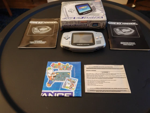 NINTENDO GAMEBOY ADVANCE Limited Edition Platinum Boxed FREE UK POSTAGE ...