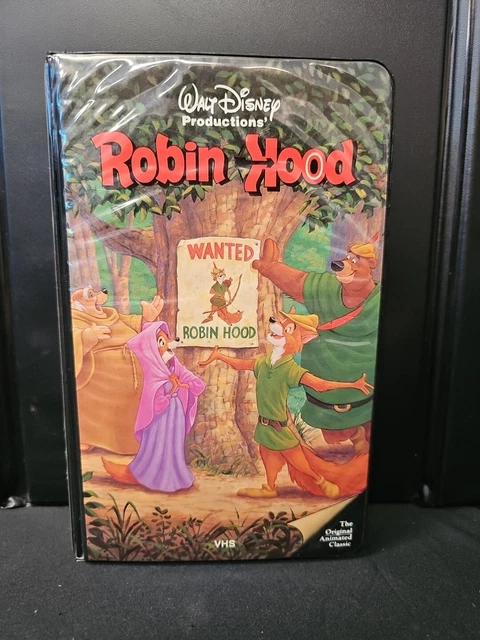 Walt Disneys Robin Hood Black Diamond Classic Vhs Black Clamshell Case 4999