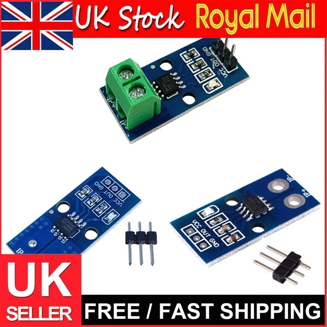 ACS712 HIGH EFFICIENT Hall Effect Voltage Sensor Module High Precision ...