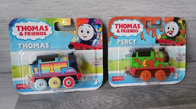 THOMAS THE TANK Engine & Friends Percy And Rainbow Thomas Push Along ...