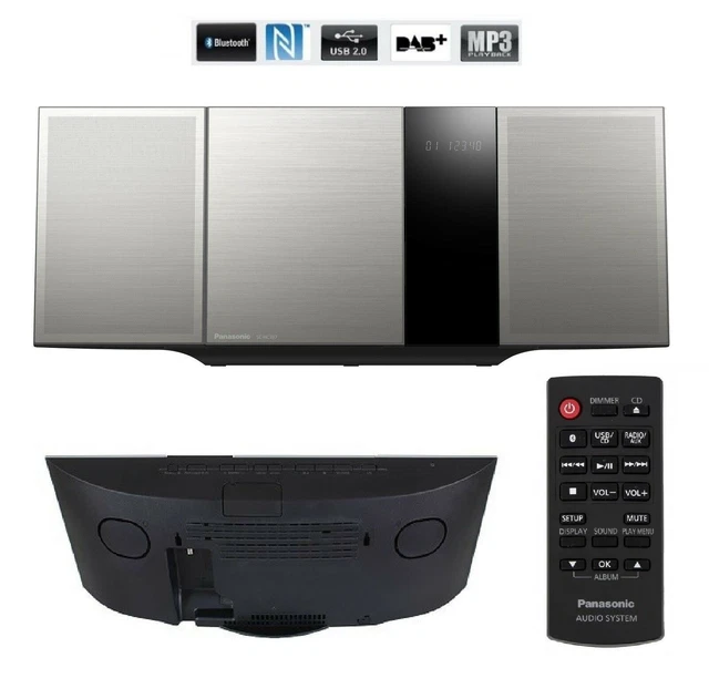 PANASONIC SC-HC397 CD DAB Radio MP3 USB Bluetooth Player Micro Slim Hi ...