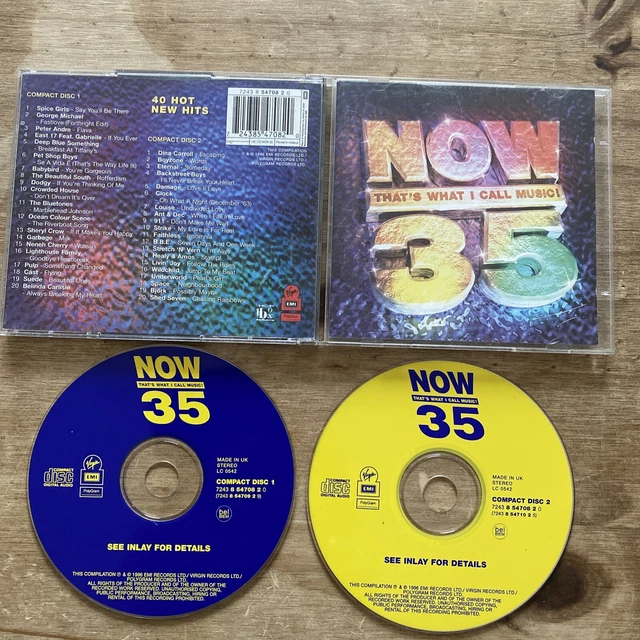 NOW THATS WHAT I Call Music! 35 - 2 CD Album, 40 Hits (1996) - Very ...