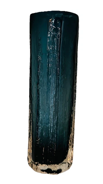 WHITEFRIARS CUCUMBER VASE Geoffrey Baxter indigo Pattern Number 9679 £ ...