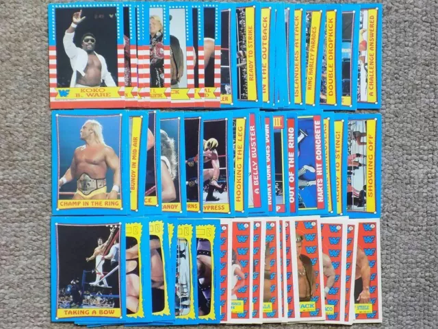 WWF TOPPS 1987 Wrestling Trading Cards Wrestlemania Iii Wwe Hulk Hogan ...
