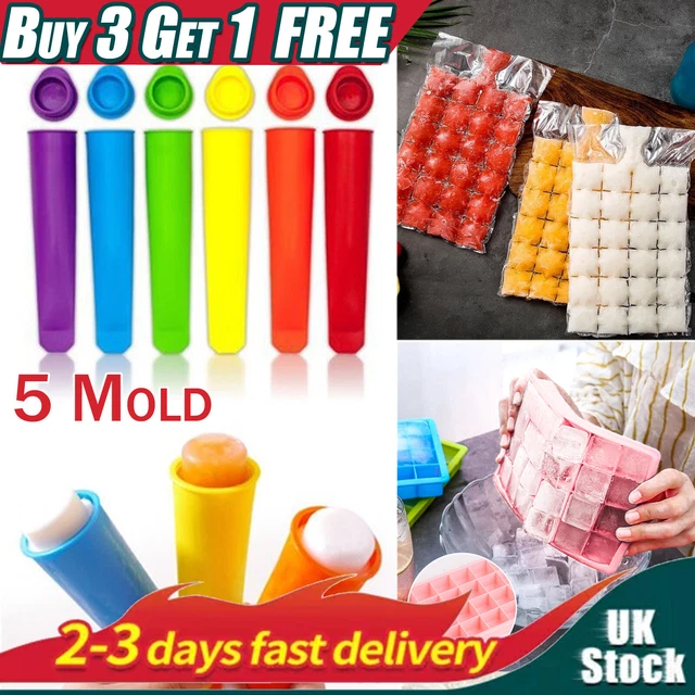 SILICONE PUSH UP Frozen Stick Ice Cream Pop Yogurt Jelly Lolly Maker ...