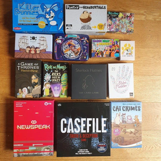 MODERN/FAMILY BOARD GAME Bundle Job Lot - 14 Games - Casefile, Rick ...