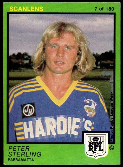 SCANLENS RUGBY LEAGUE Cards 1982-7 Peter Sterling Parramatta $15.50 ...