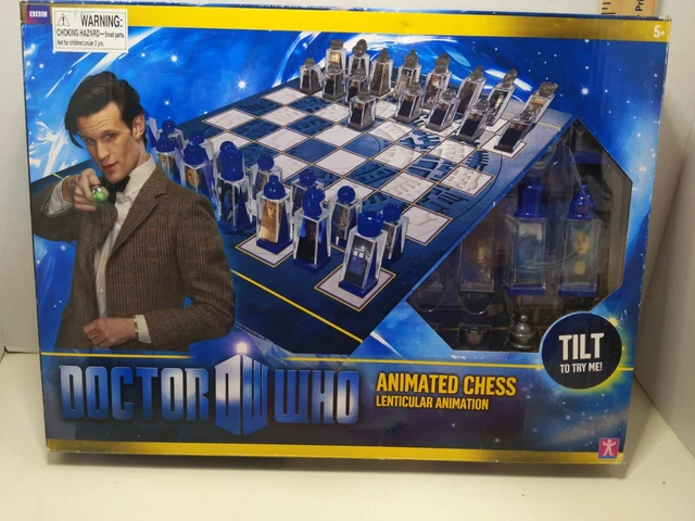DOCTOR WHO ANIMATED Chess Game 2014 Underground Toys BBC Lenticular ...