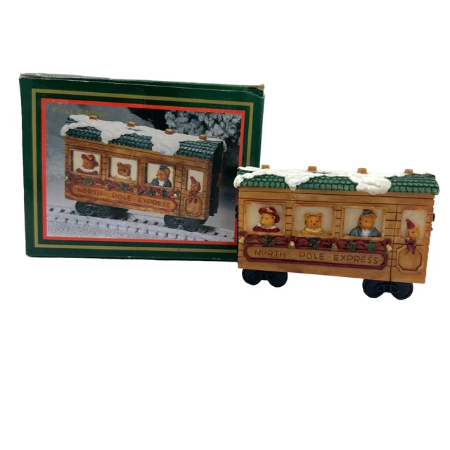 NORTH POLE EXPRESS Rail Line Teddy Bear Train 1994 First Edition ...