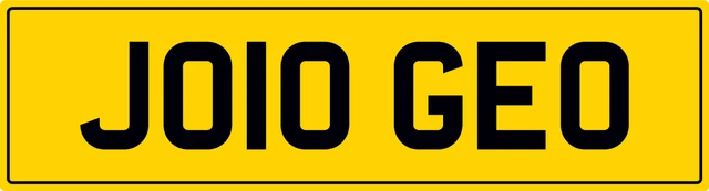 JO GEO 😎 Geos George Georgia Number Theme Private Registration Plate ...