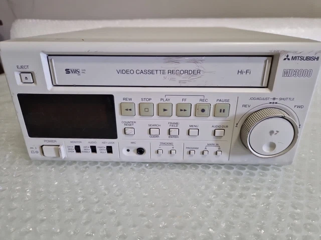 MITSUBISHI HS-MD3000EA VCR S-VHS-ET MD3000 HI-FI Video Cassette Recorder EUR 70,00 - PicClick IT