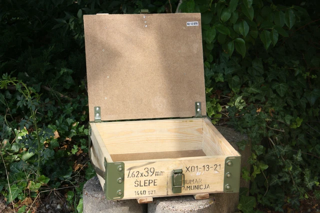 ORIGINAL ARMY BOX Patron Box Ak Ammunition Box Wooden Box Ussr Su £21. ...