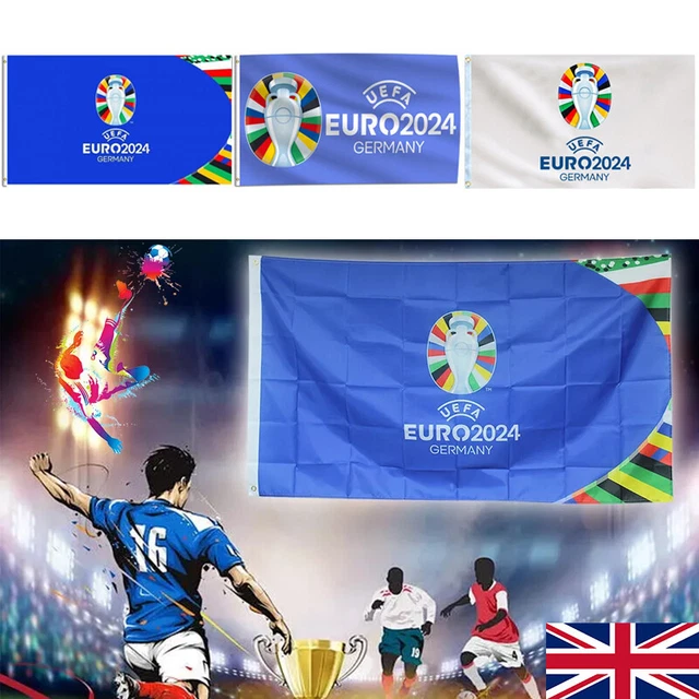EURO 2024 FLAG Banner UEFA European Football Championship Fans 3X5ft £6 ...