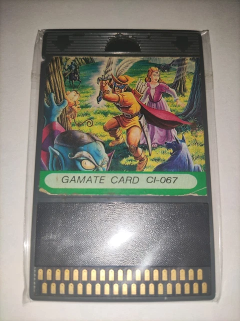 RARE GAME CARD Robin Hood C1-067 Handheld Console Gamate Taiwán Watara ...