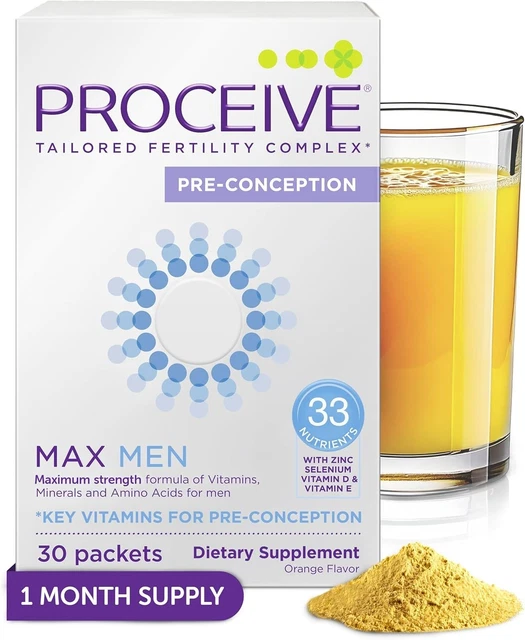 MAX MEN- FERTILITY Supplement for Conception - Vitamins & Minerals for ...