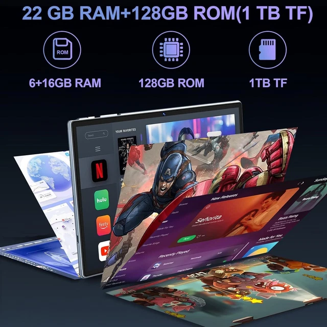 2026 TABLET 10 Inch Android 14 Tablets, 22GB RAM+128GB ROM, GMS ...
