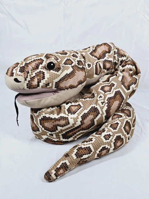 IKEA DJUNGELSKOG PYTHON Snake Soft Toy Plush Hand Puppet 60" Long £10. ...