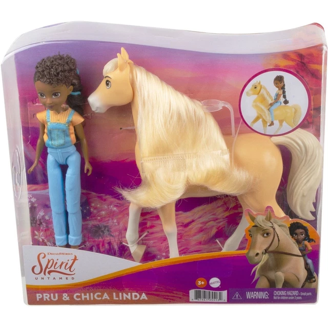 DREAMWORKS SPIRIT UNTAMED PRU w/CHICA LINDA Playset Age 3+ ~ New in ...