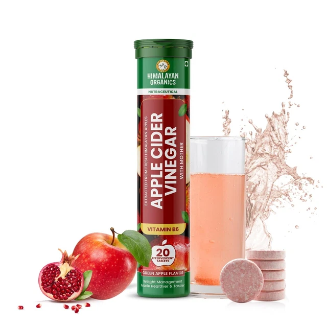 HIMALAYAN ORGANICS APPLE Cider Vinegar 20 Effervescent Tab £22.08 ...
