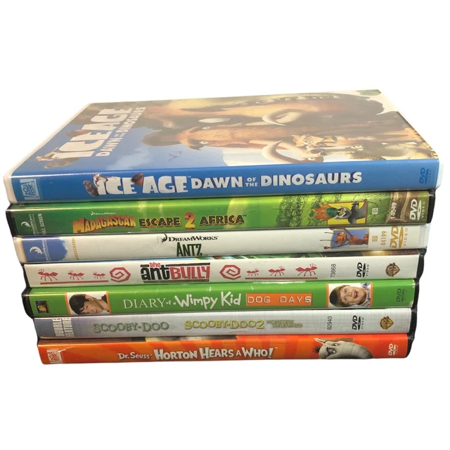 8 CHILDREN'S MOVIE DVD Lot Horton Hears A Who Scooby Doo Antz ...