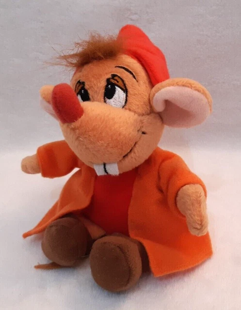VINTAGE WALT DISNEY Cinderella Jaq The Mouse Plush Soft Toy 7-9" RARE £ ...