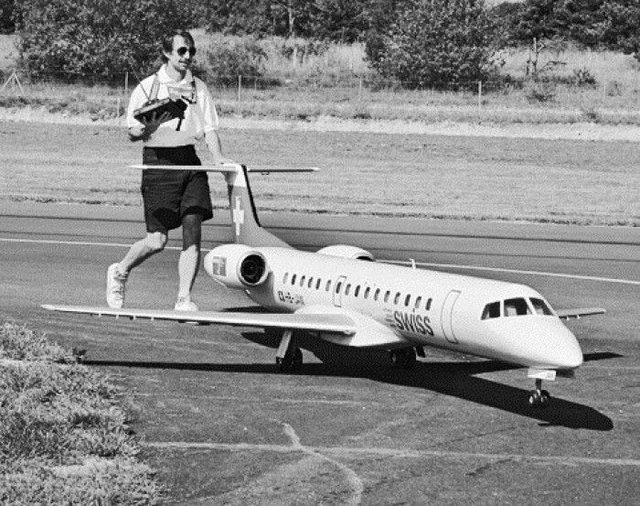 BAUPLAN EMBRAER RJ 145 Modellbauplan Großmodell Flugmodell EUR 77,95 ...