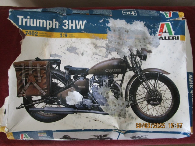 ITALERI TRIUMPH 3HW 1/9th scale Motorcycle model kit £15.51 - PicClick UK
