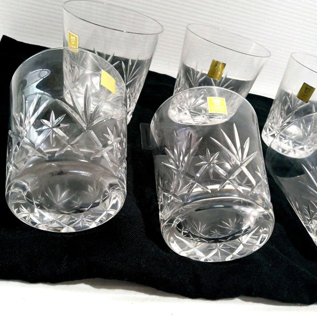 KIRIKO JAPANESE EDO Kagami Crystal Rock Glass Set Of 6 £149.69 ...