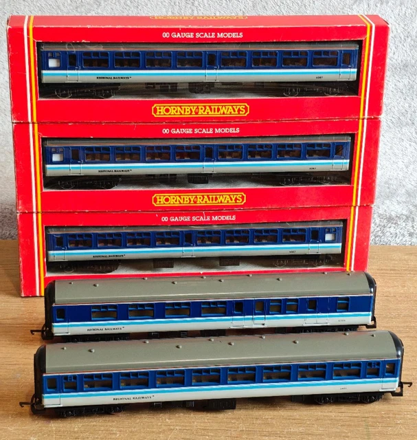 HORNBY MK2 CARRIAGES Regional Railways Livery x5 OO Gauge £85.00 ...