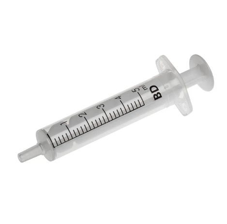 BD PLASTIPAK 5ML Syringe Disposable Single Use Pack of 100 Latex Free ...