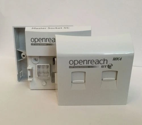 BT OPENREACH MK4 FILTER NTE5c MASTER FACEPLATE SOCKET VDSL/ADSL BACK ...