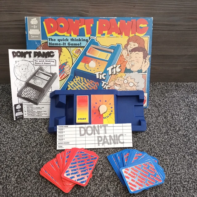 1987 MATTEL DONT Panic Board Game 100% Complete With Instructions And ...