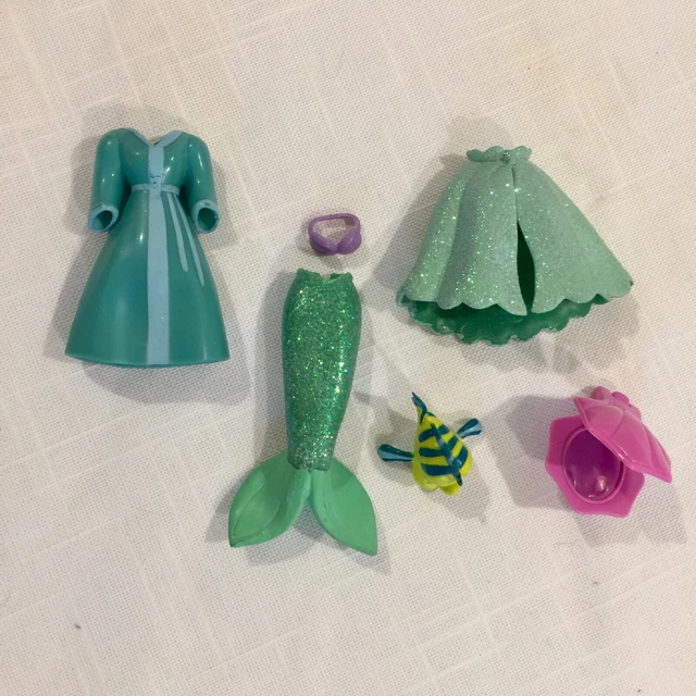 DISNEY LITTLE MERMAID Ariel Sister’s Polly Pocket Barbie Mini Doll 5 ...
