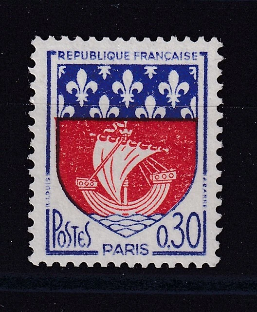 FRANCE ANNÉE 1962 Armoiries de Villes Paris N° 1354B** réf 6948 EUR 0 ...